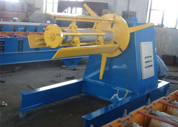 5 Tons Steel Coil Decoiler Roll Forming Production Line With 4KW Power ...